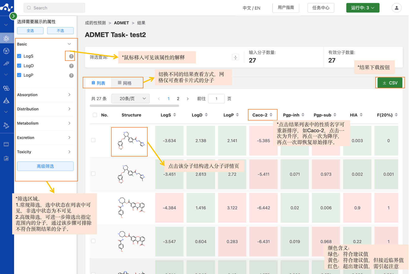 ADMET-性质预测 | DrugFlow Docs