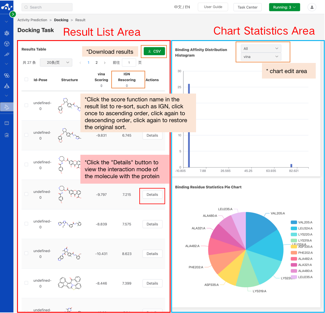 Docking & Rescoring | DrugFlow Docs