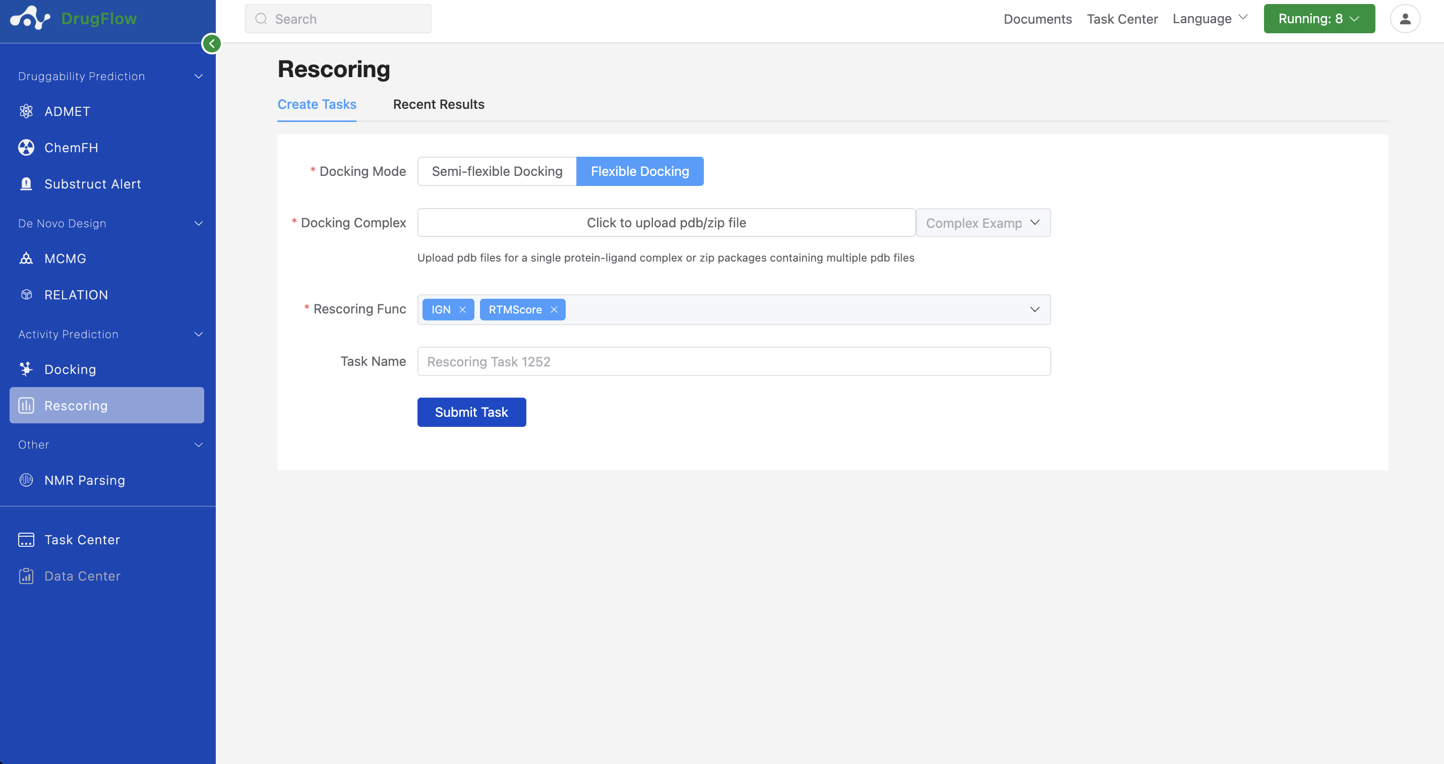 Rescoring | DrugFlow Docs