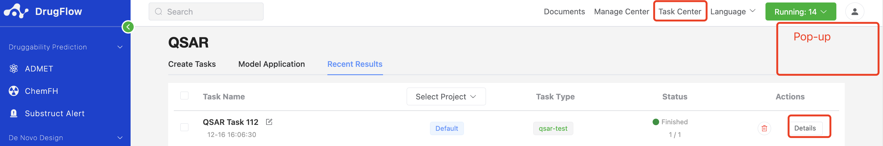 QSAR Construction and Application | DrugFlow Docs