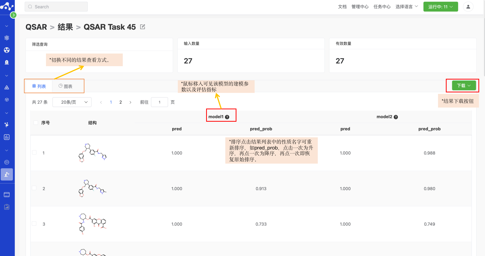 QSAR模型构建与应用 | DrugFlow Docs