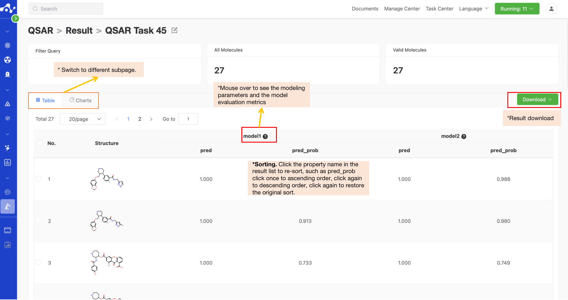 QSAR Construction and Application | DrugFlow Docs